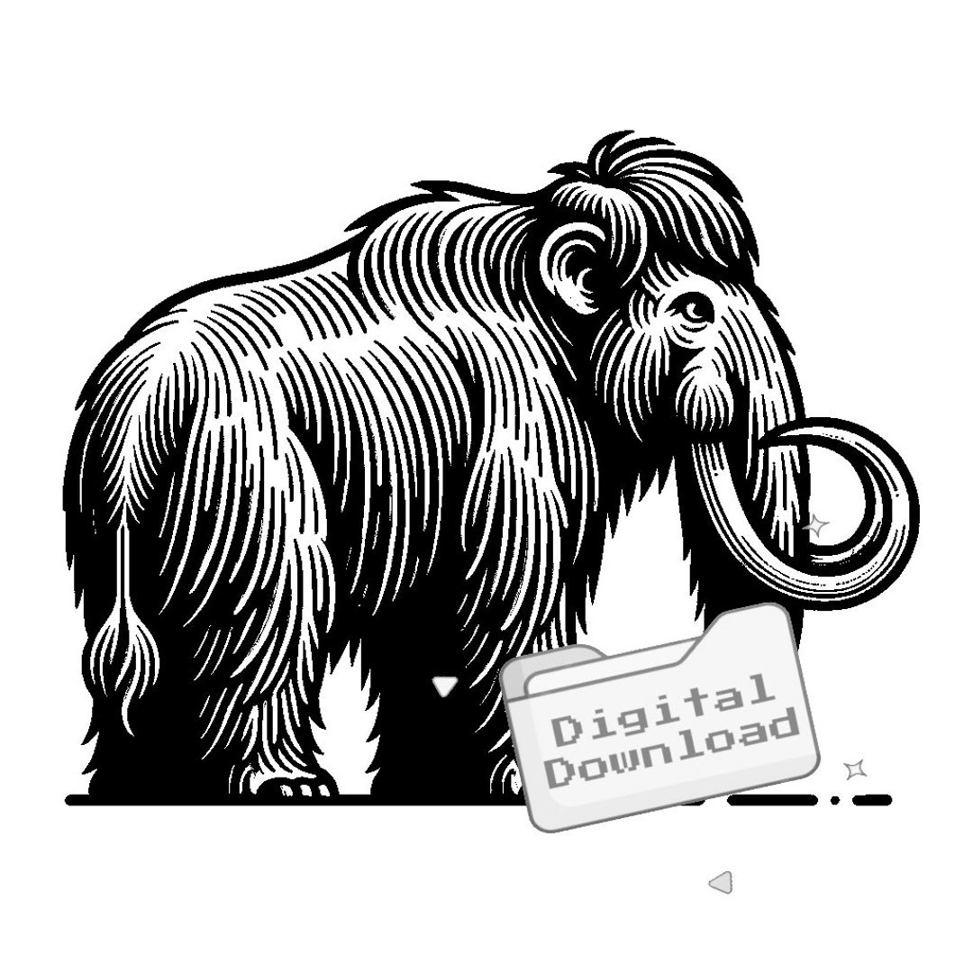 Woolly Mammoth SVG Bundle - Etsy