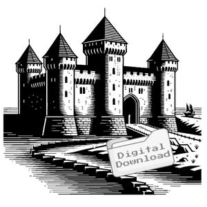 Medieval Castle Moat SVG Bundle - Etsy