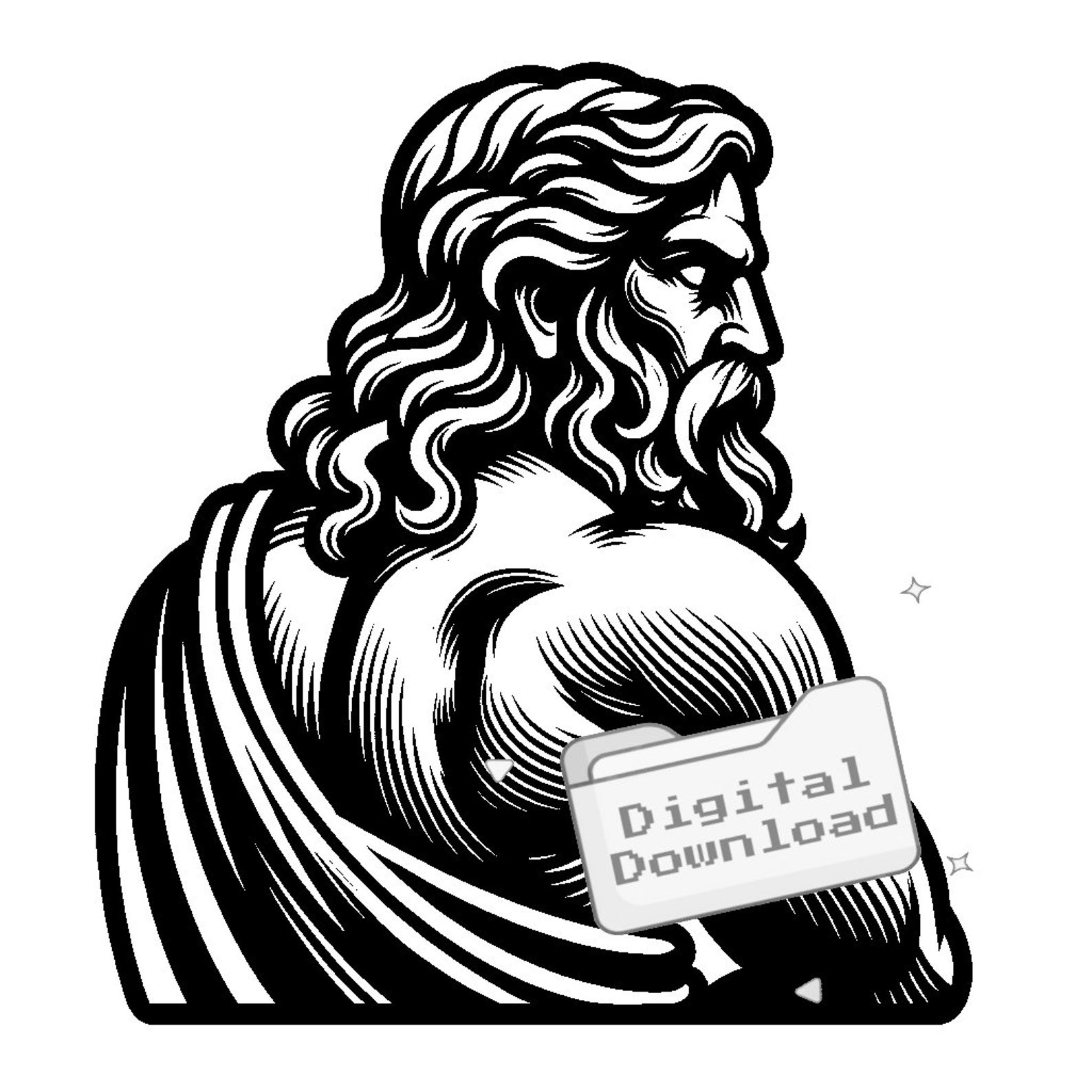 Greek God Zeus SVG Bundle - Etsy