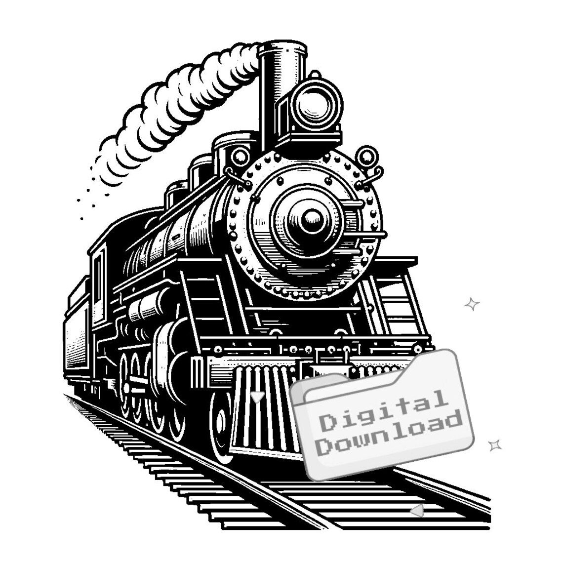 Steam Locomotive SVG Bundle - Etsy