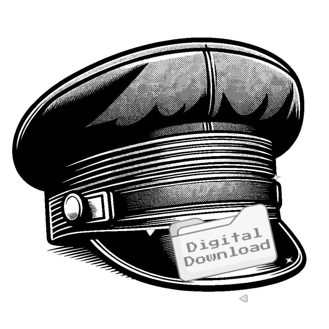 Train Engineers Cap SVG Bundle - Etsy