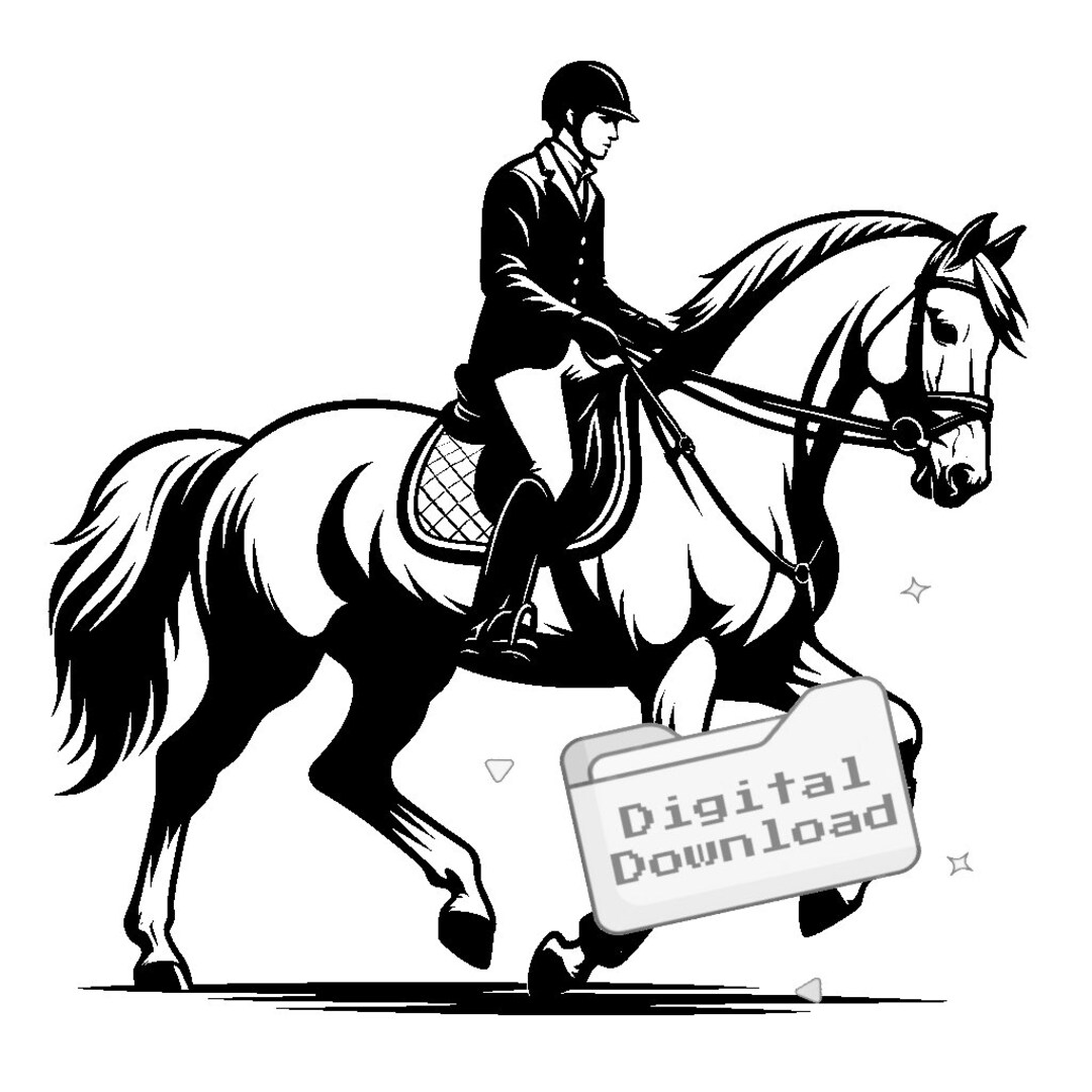 Horse and Rider SVG Bundle - Etsy