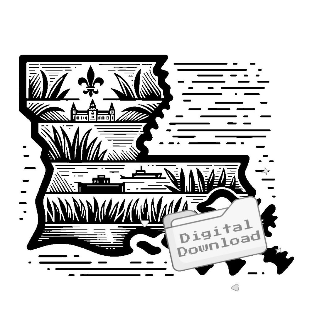 Louisiana SVG Bundle - Etsy