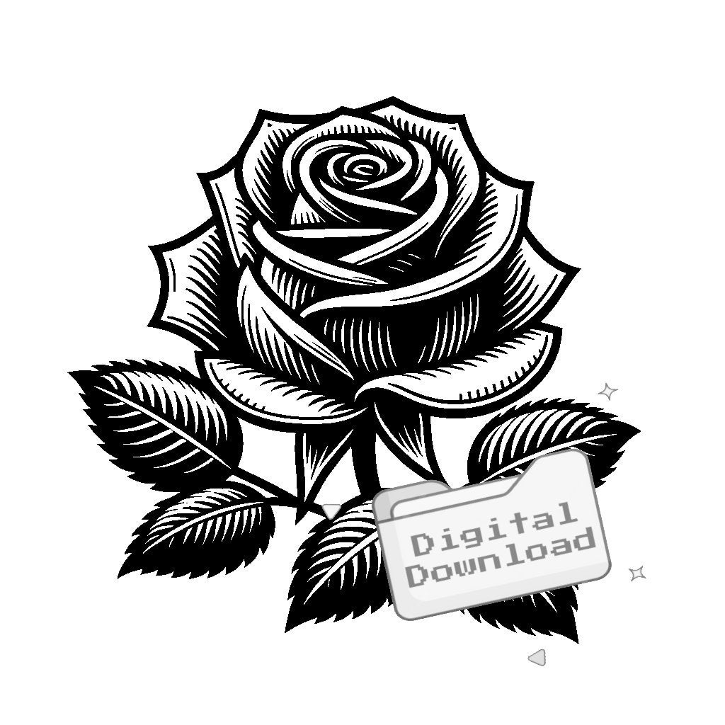 Rose SVG Bundle - Etsy