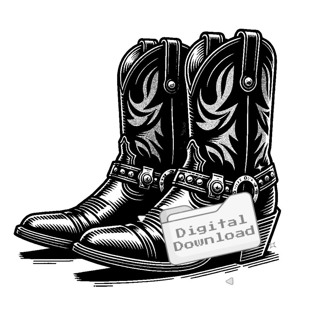 Boot Spurs SVG Bundle - Etsy