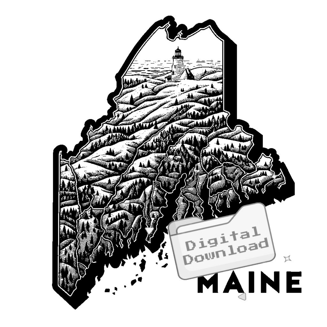 Maine SVG Bundle - Etsy