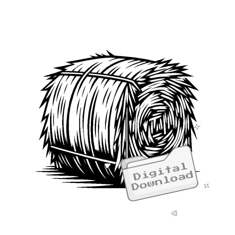 Bale of Hay SVG Bundle - Etsy