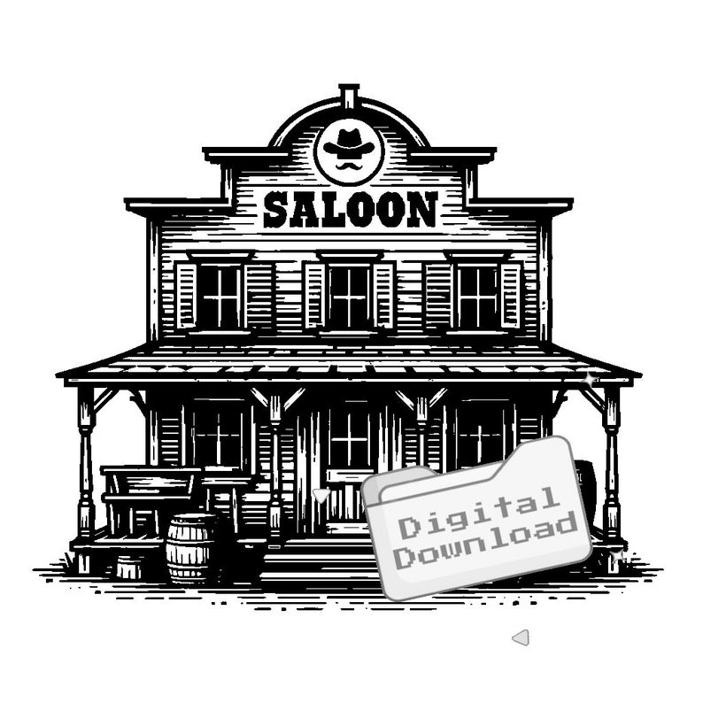Wild West Saloon SVG Bundle - Etsy