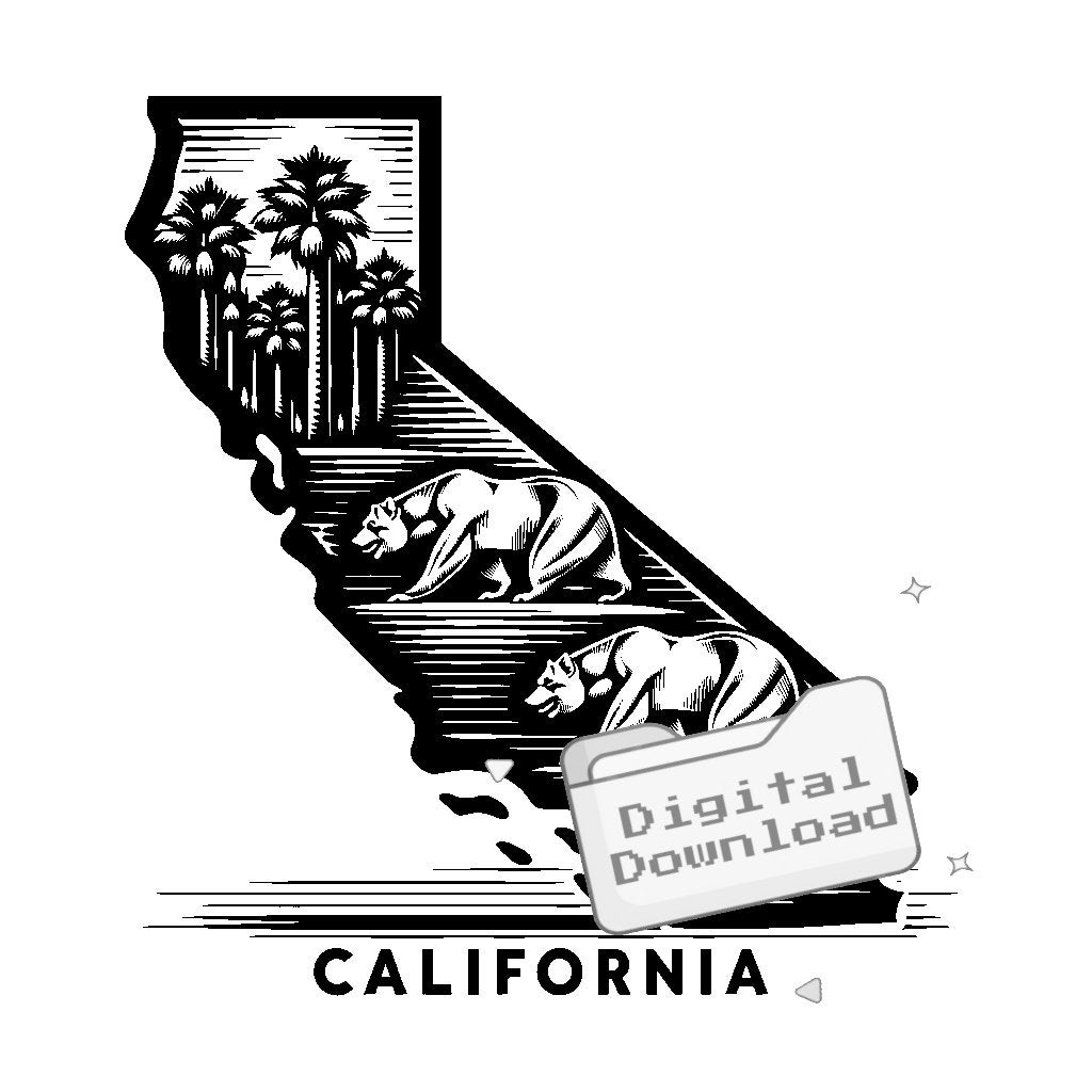 California SVG Bundle - Etsy