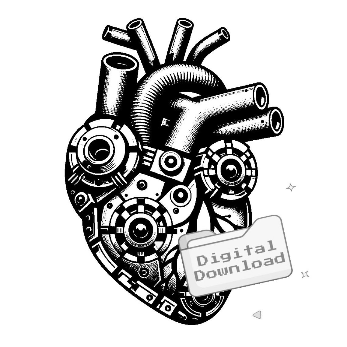 Mechanical Heart SVG Bundle - Etsy