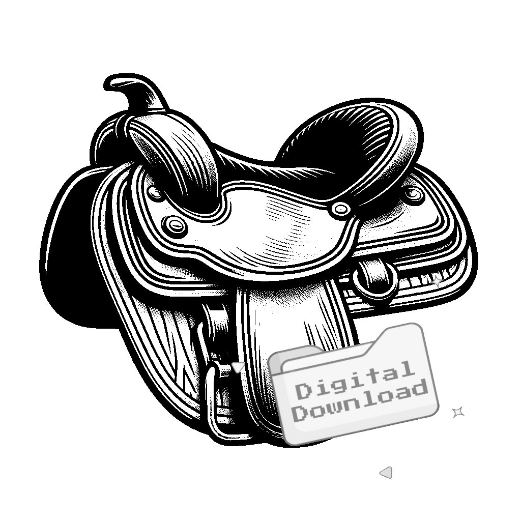 Western Saddle SVG Bundle - Etsy