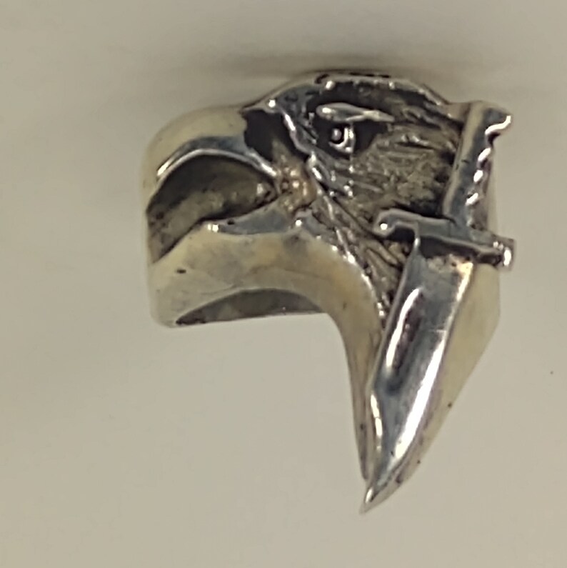 Eagle Head With Bowie Knife Silver Ring. SKU# SJEBKSR - Etsy