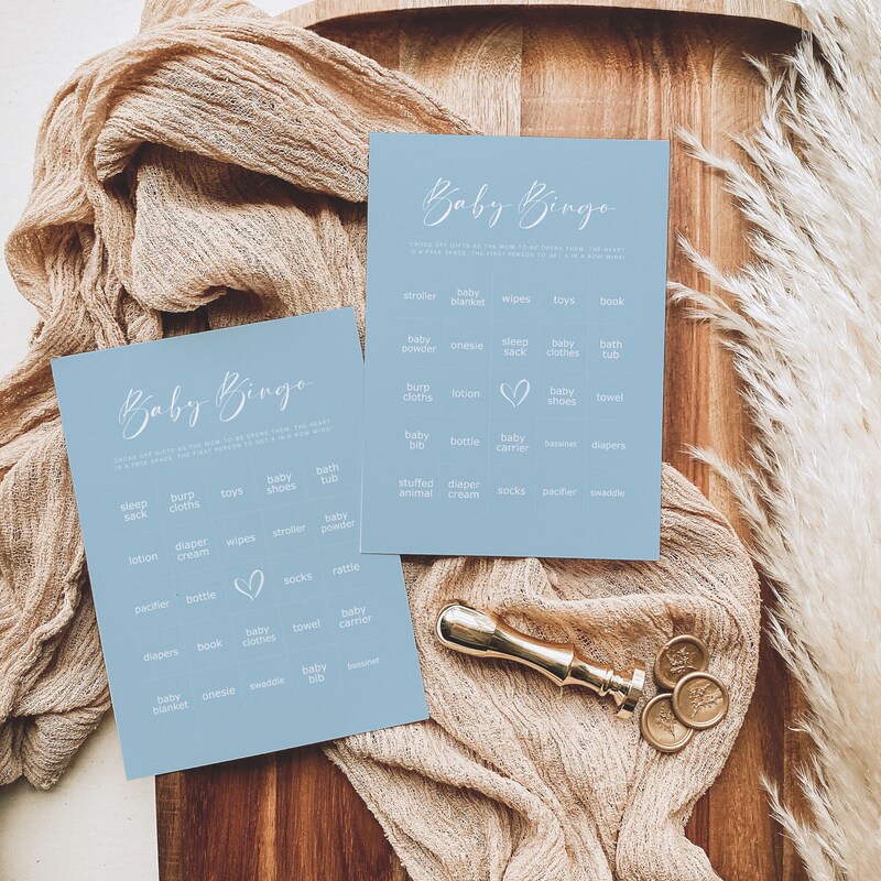 Baby Shower Bingo - Etsy