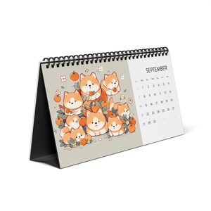 Kawaii Anime Animals Desk Calendar, Cute Animal Patterns, Cute Home ...