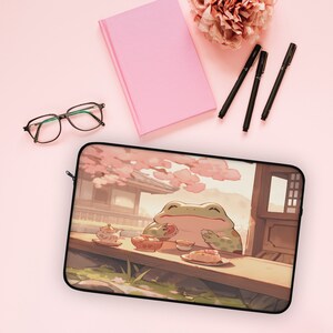 Kawaii Anime Frog Laptop Sleeve, Kawaii Tablet Bag, Cute Frog Laptop ...