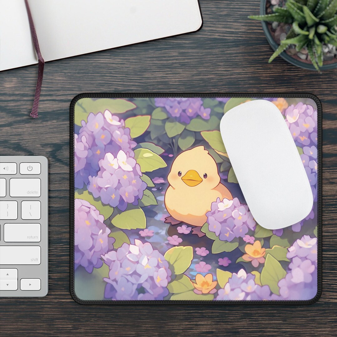 Cute Cartoon Anime Duck Mouse Pad, Kawaii Gaming Mouse Pad, Aesthetic ...