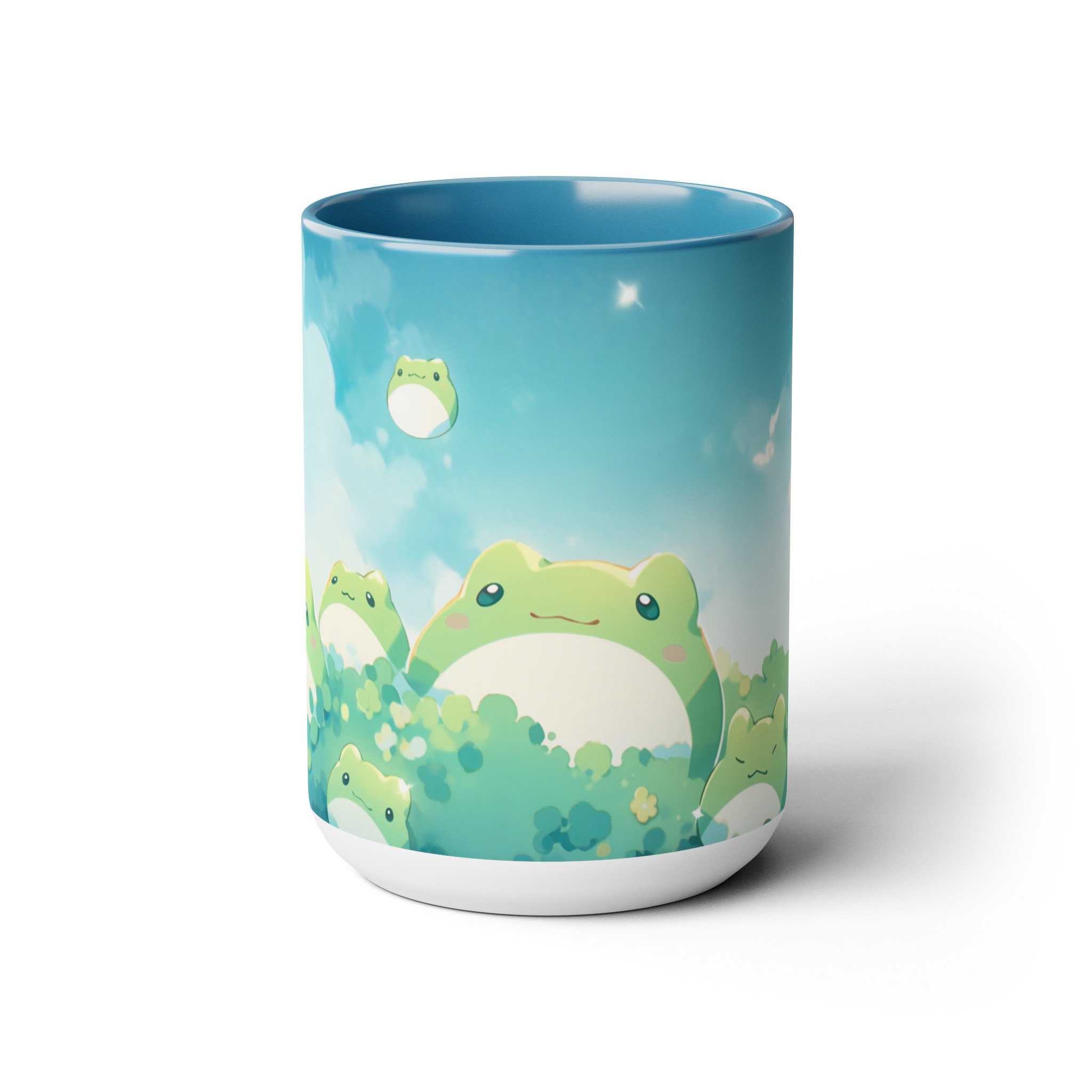 Kawaii Frog Coffee Mug, Cute Anime Mug, Frog Lover Gift, Cute Kawaii ...