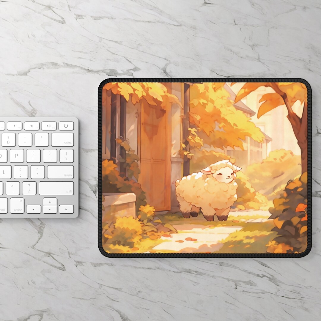 Kawaii Animal Sheep Gaming Mouse Pad, Cute Sheep Anime Design, Kawaii ...