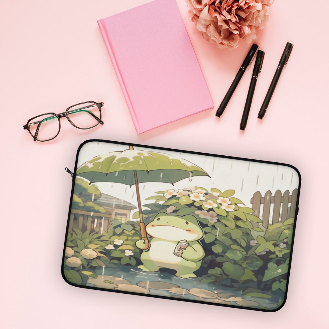 Kawaii Anime Frog Laptop Sleeve, Kawaii Tablet iPad Bag, Cute Frog ...