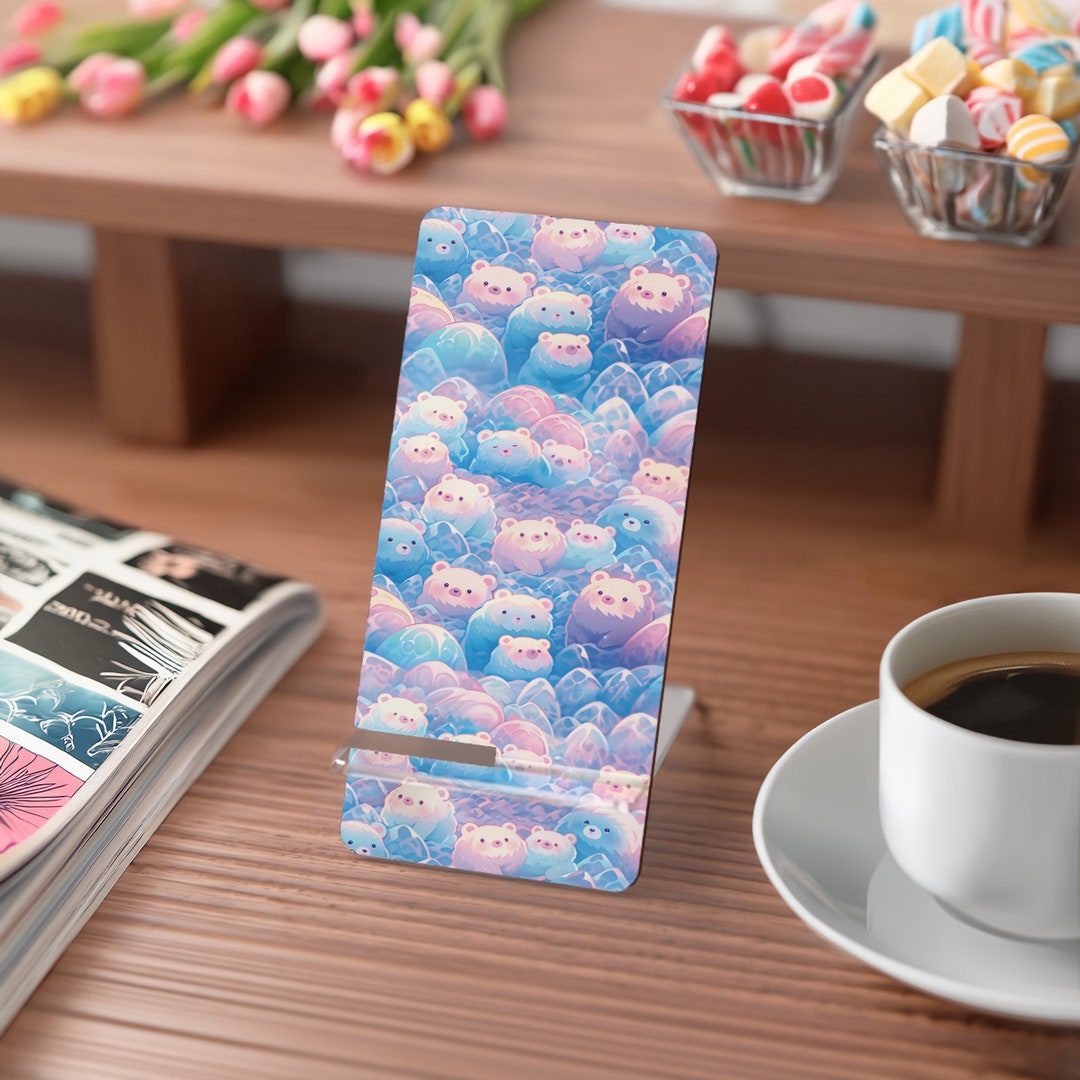 Kawaii Anime Phone Stand, Kawaii Pastel Bears Phone Holder Stand, Cute ...