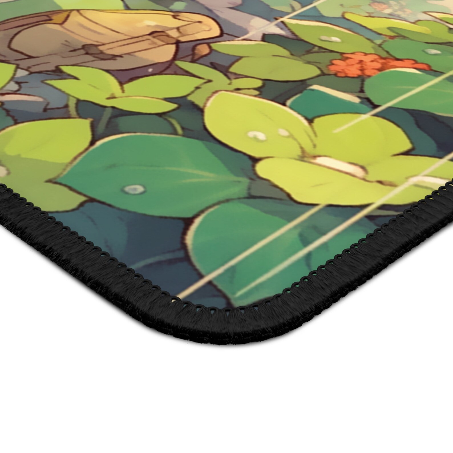 Kawaii Animal Frog Gaming Mouse Pad, Cute Rainy Day Anime Design ...
