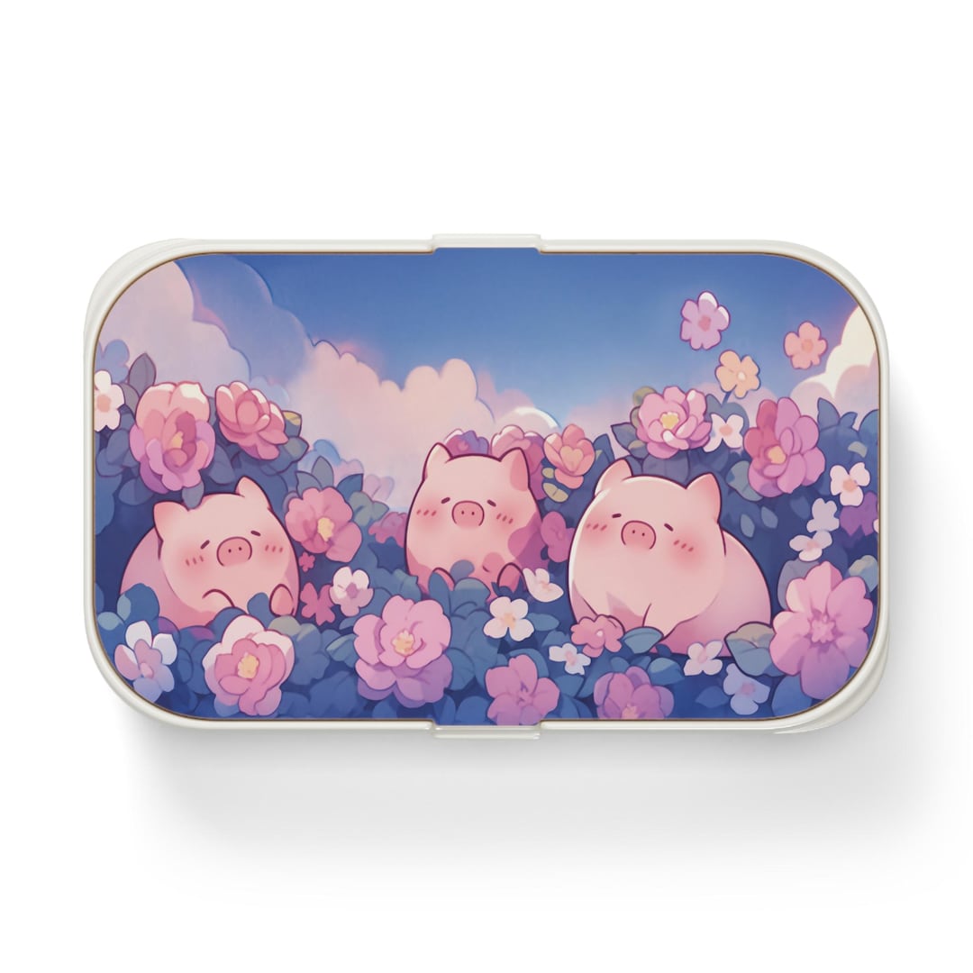 Kawaii Pigs Bento Lunch Box, Cute Animal Lunch Container, Japanese ...