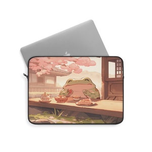 Kawaii Anime Frog Laptop Sleeve, Kawaii Tablet Bag, Cute Frog Laptop ...