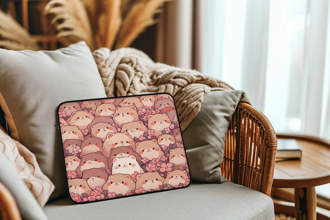 Kawaii Laptop Sleeve, Cute Animal Patterns, Cute Aesthetic Laptop Case ...