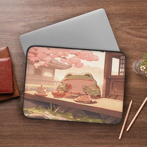Kawaii Anime Frog Laptop Sleeve, Kawaii Tablet Bag, Cute Frog Laptop ...