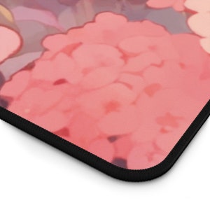 Cute Gaming Mousepad, Kawaii Large Desk Mat, Pink Cat Desk Mat, Mouse ...