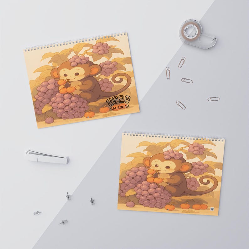 Anime Landscape 2026 Wall Calendar, Kawaii Anime Animals Calendar, Cute ...