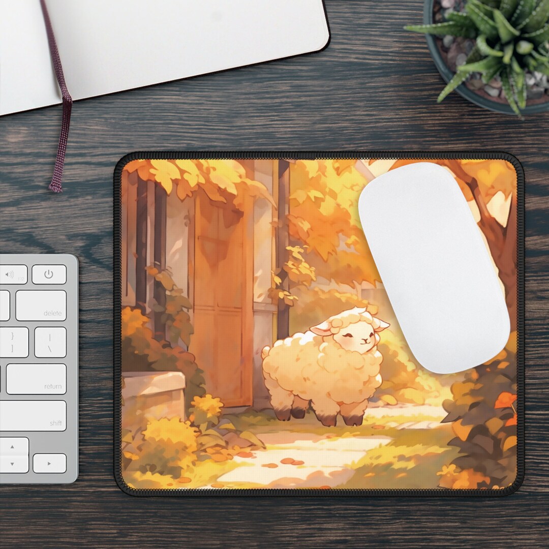 Kawaii Animal Sheep Gaming Mouse Pad, Cute Sheep Anime Design, Kawaii ...