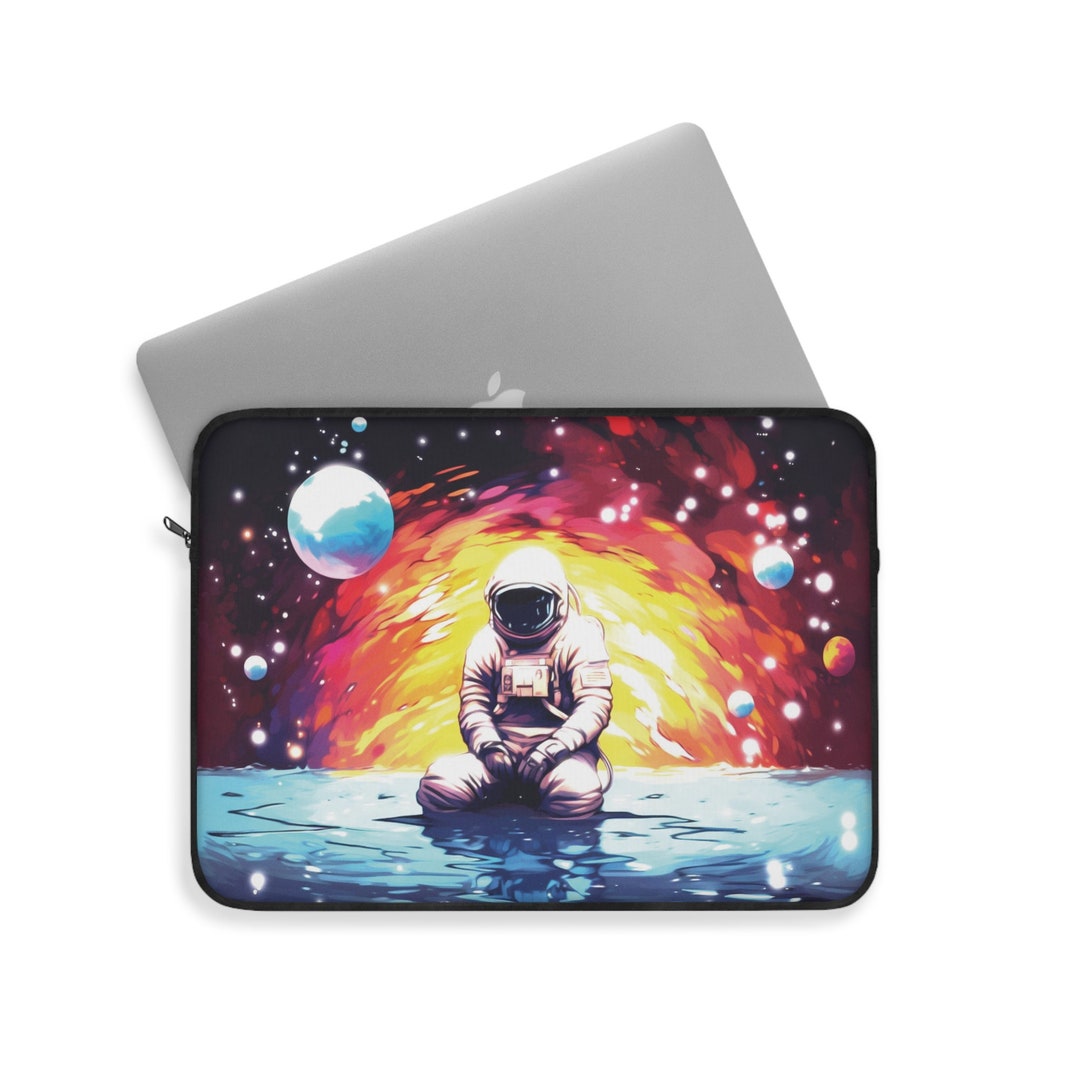 Astronaut Space Theme Laptop Sleeve, Galaxy Print, Laptop Protection ...