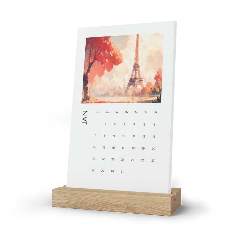 Anime Landscape World Landmarks Calendar 2024, 12 Must Visit Places in ...