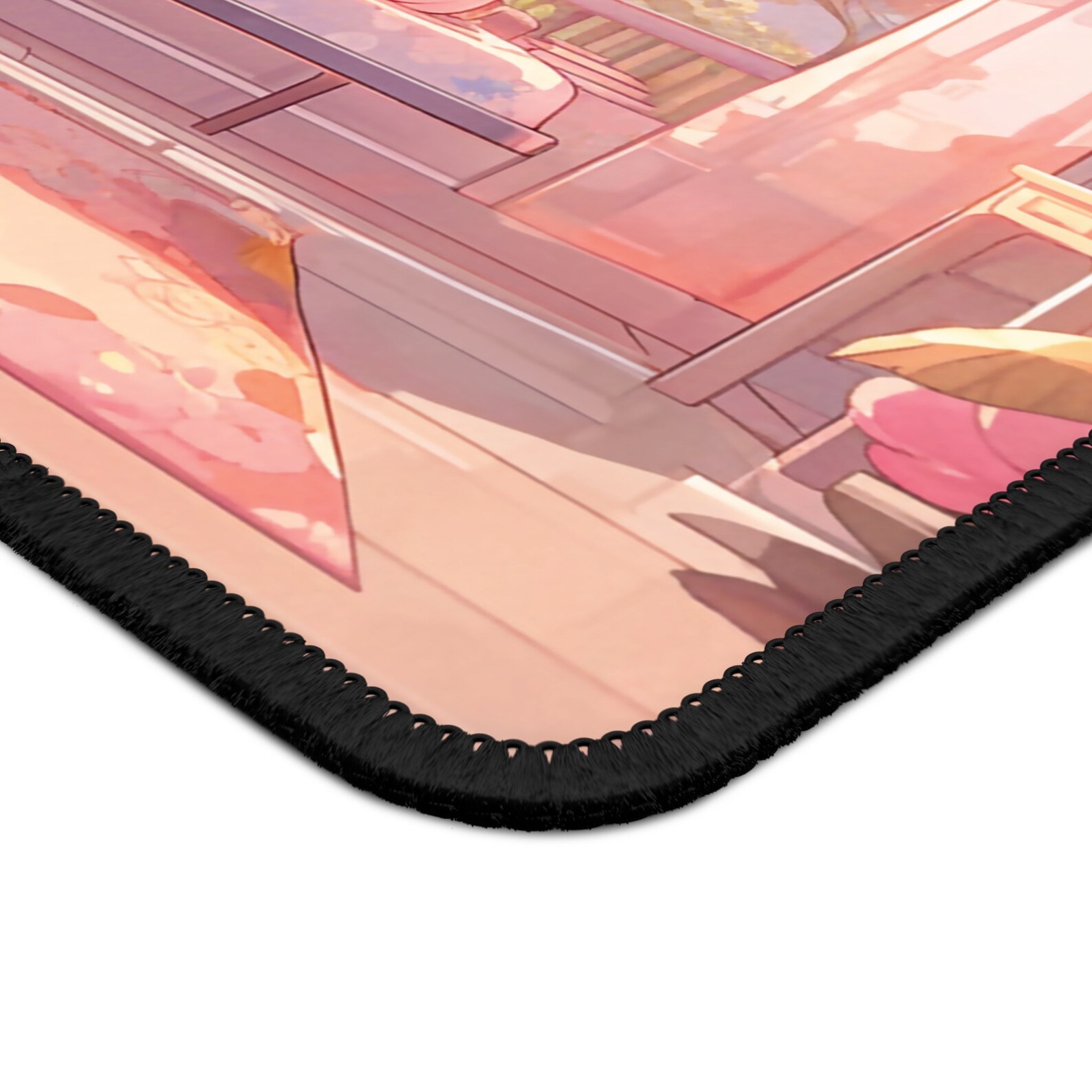 Cute Kawaii Mouse Pad, Pink Pastel Mouse Pad, Pink Lofi Room Mouse Pad ...