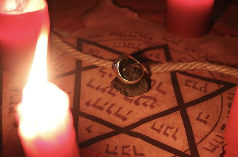 KING SOLOMON RING – Powerful Djinn Command & Domination Talisman, Jinn ...