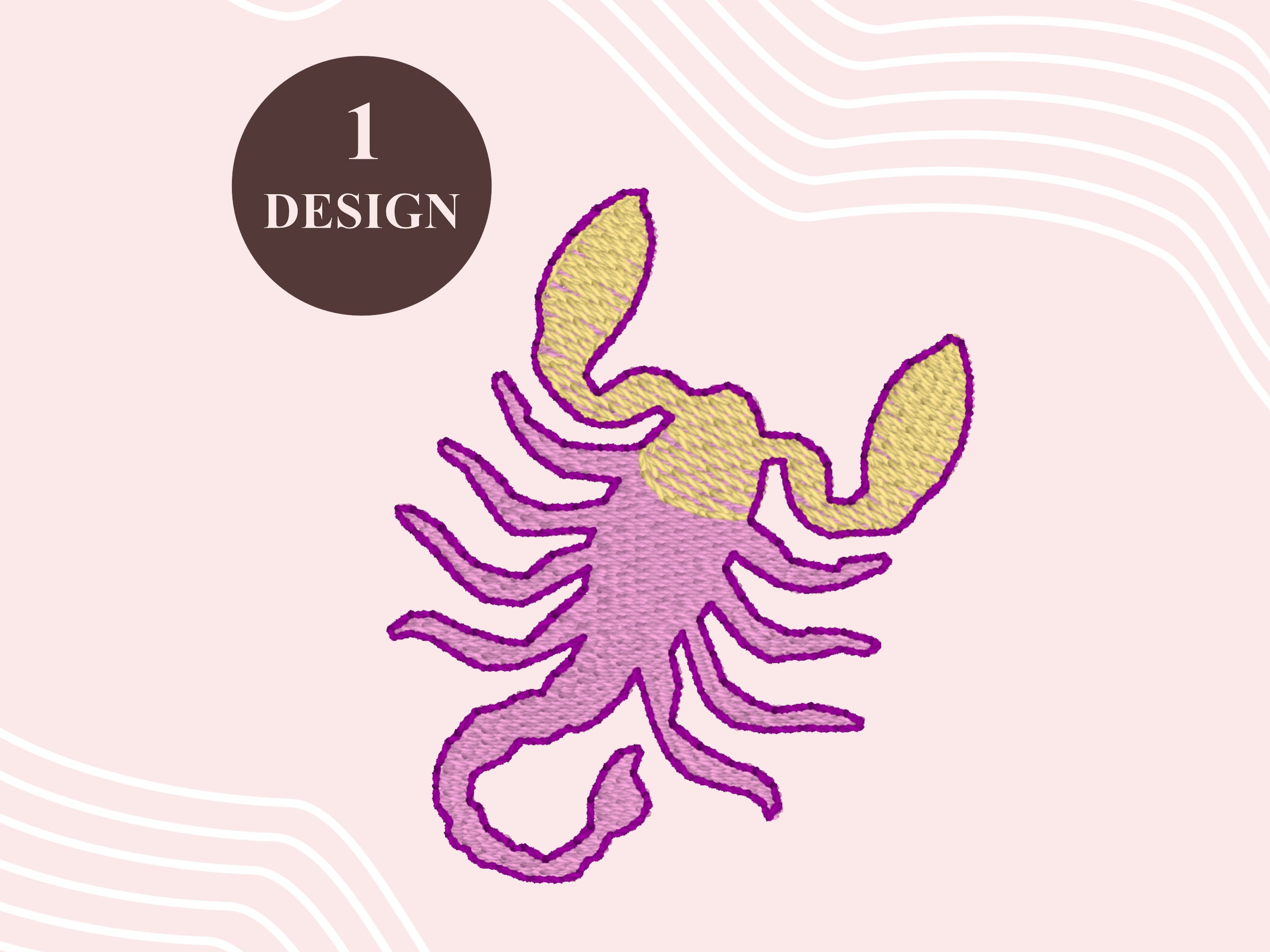 Scorpion Machine Embroidery | Machine Embroidery Designs | Multiple ...