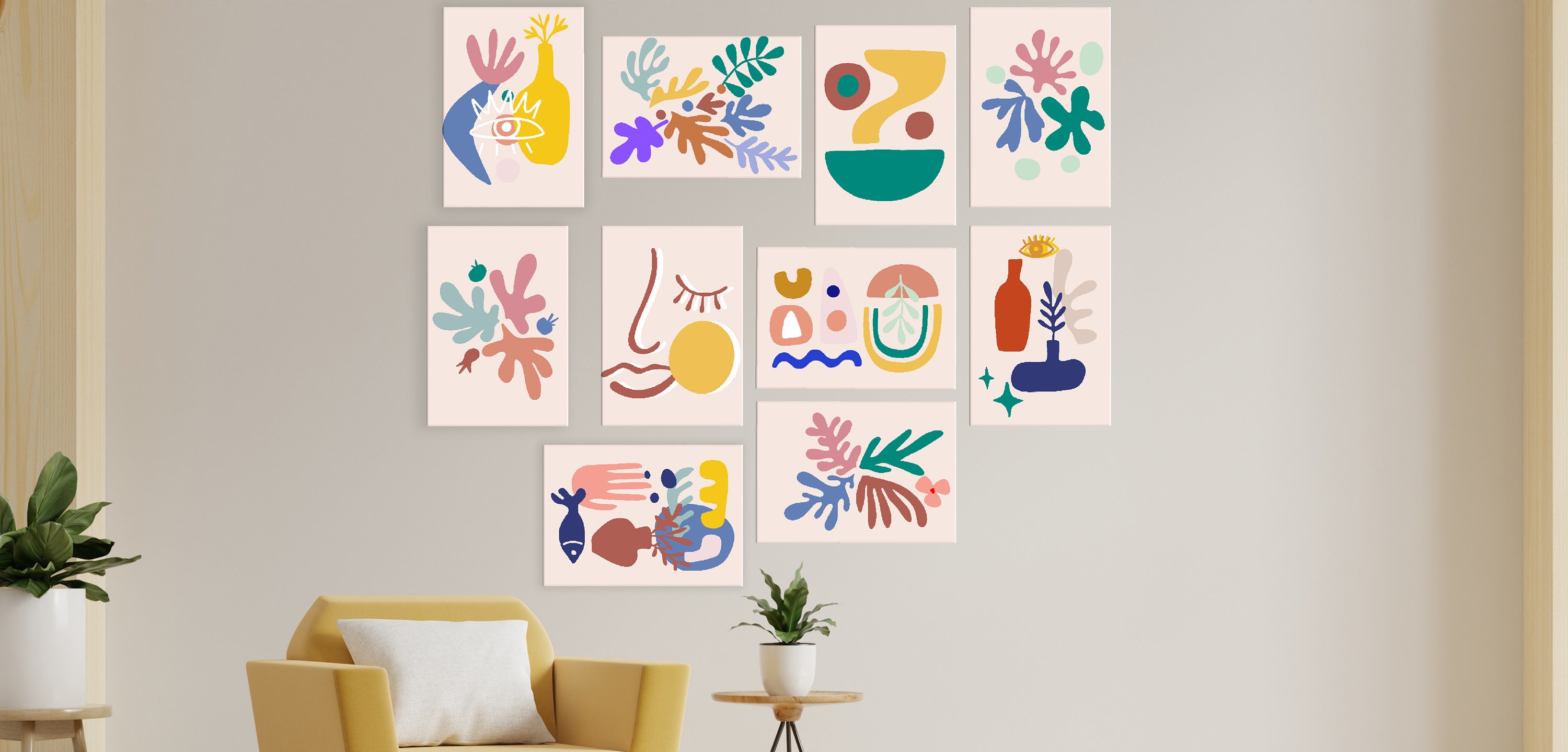 Henri Matisse Print Gallery Wall // Matisse Print Set 10 // - Etsy