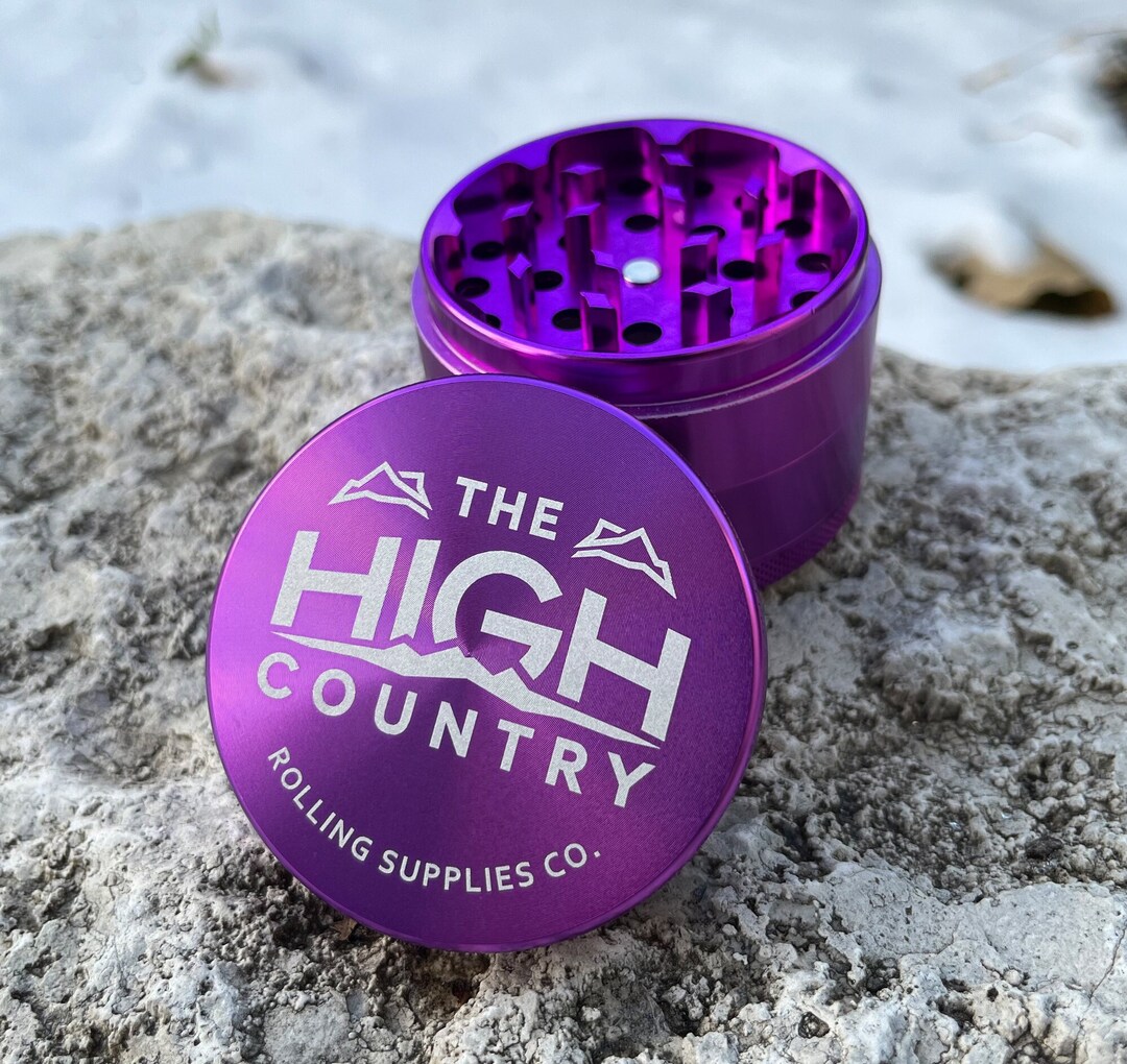 Herb Grinder With Kief Catcher Cute Purple Grinder the High Country ...