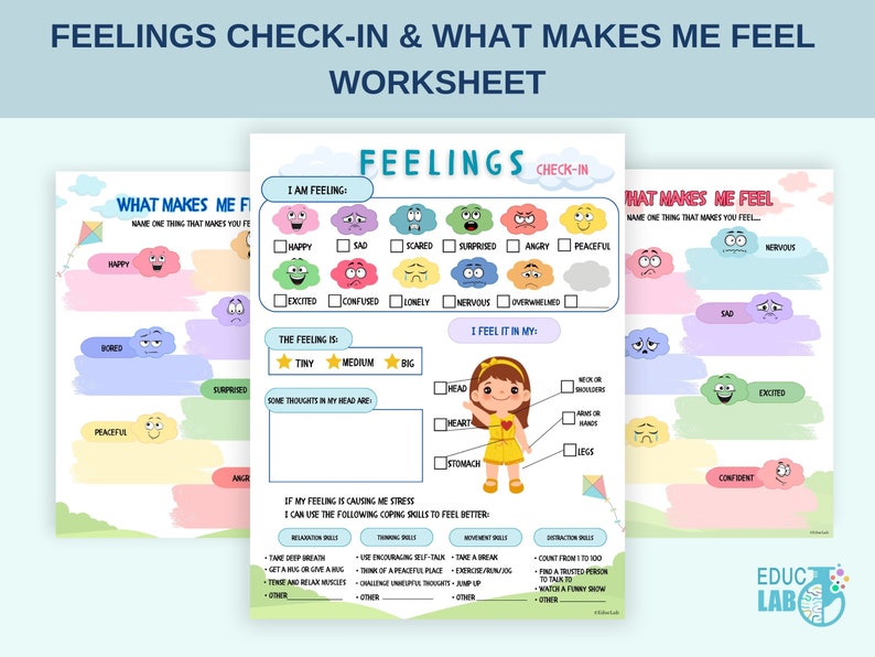 I Am Feeling/what Makes Me Feel, Feelings/emotions Check in ...