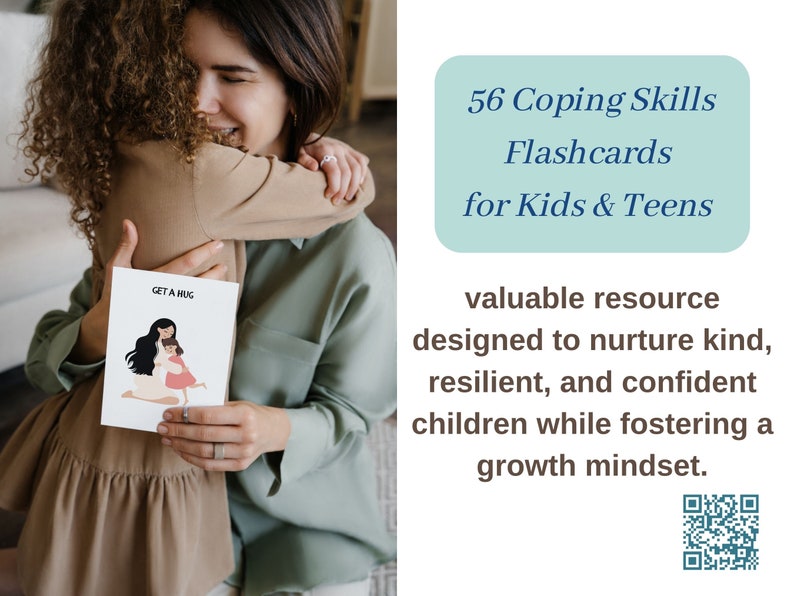 56 Coping Skills Cards for Kids & Teens. Coping Strategies Children ...