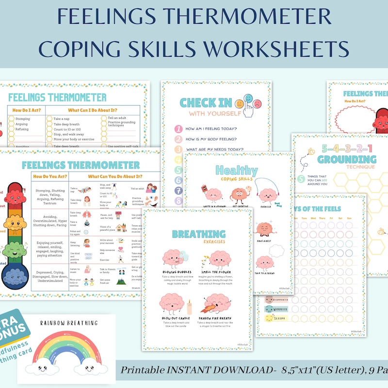 Emotional Scale Charts - Etsy