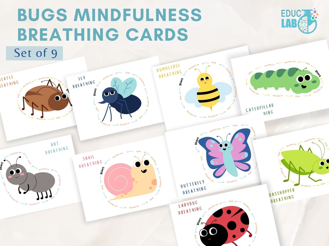 Bugs Mindful Breathing Activities for Kids: Techniques for Calming ...