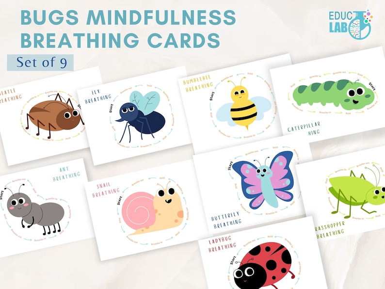Bugs Mindful Breathing Activities for Kids: Techniques for Calming ...