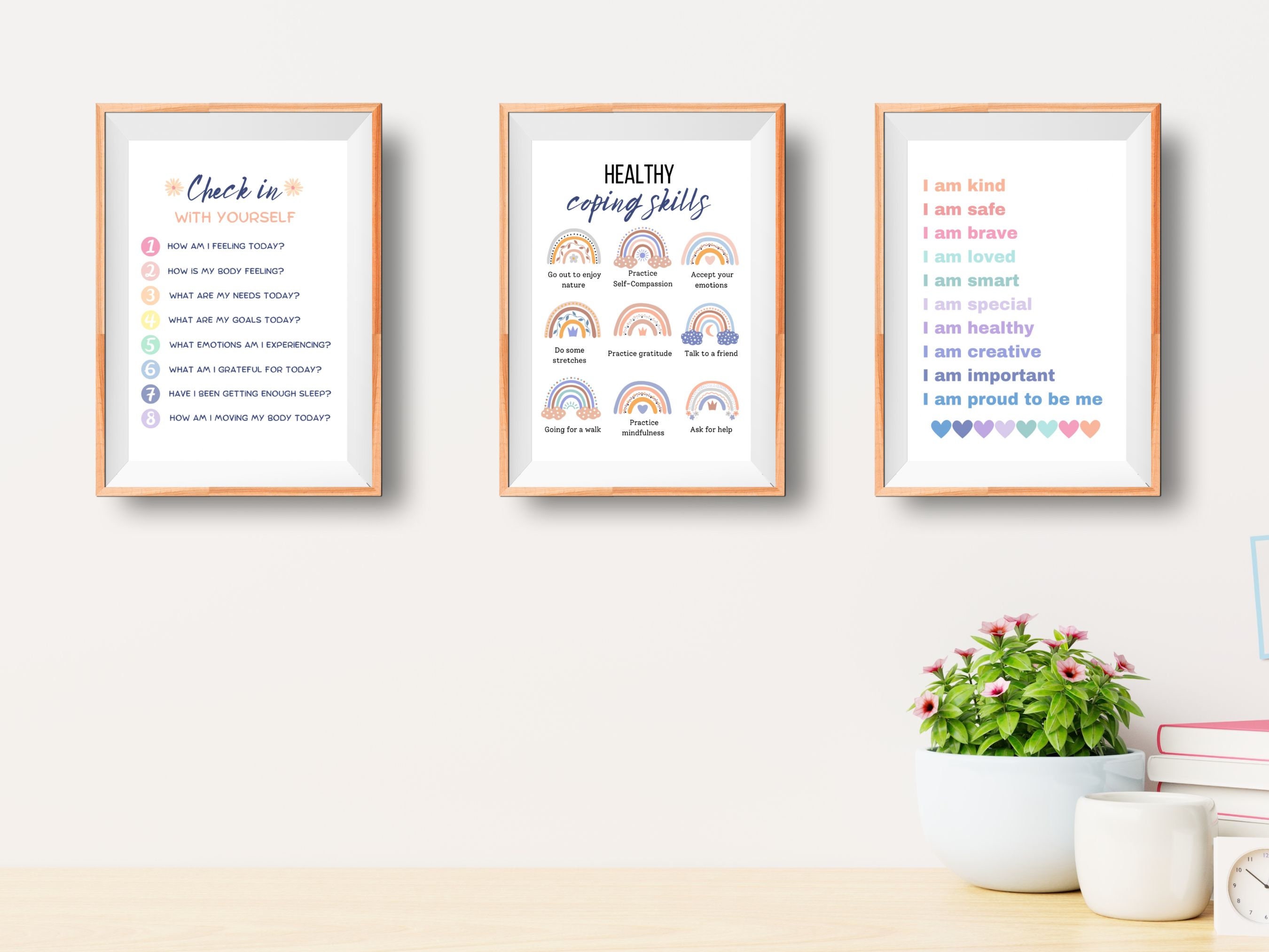 Calm Down Corner Kit. Montessori Playroom Classroom Posters. - Etsy