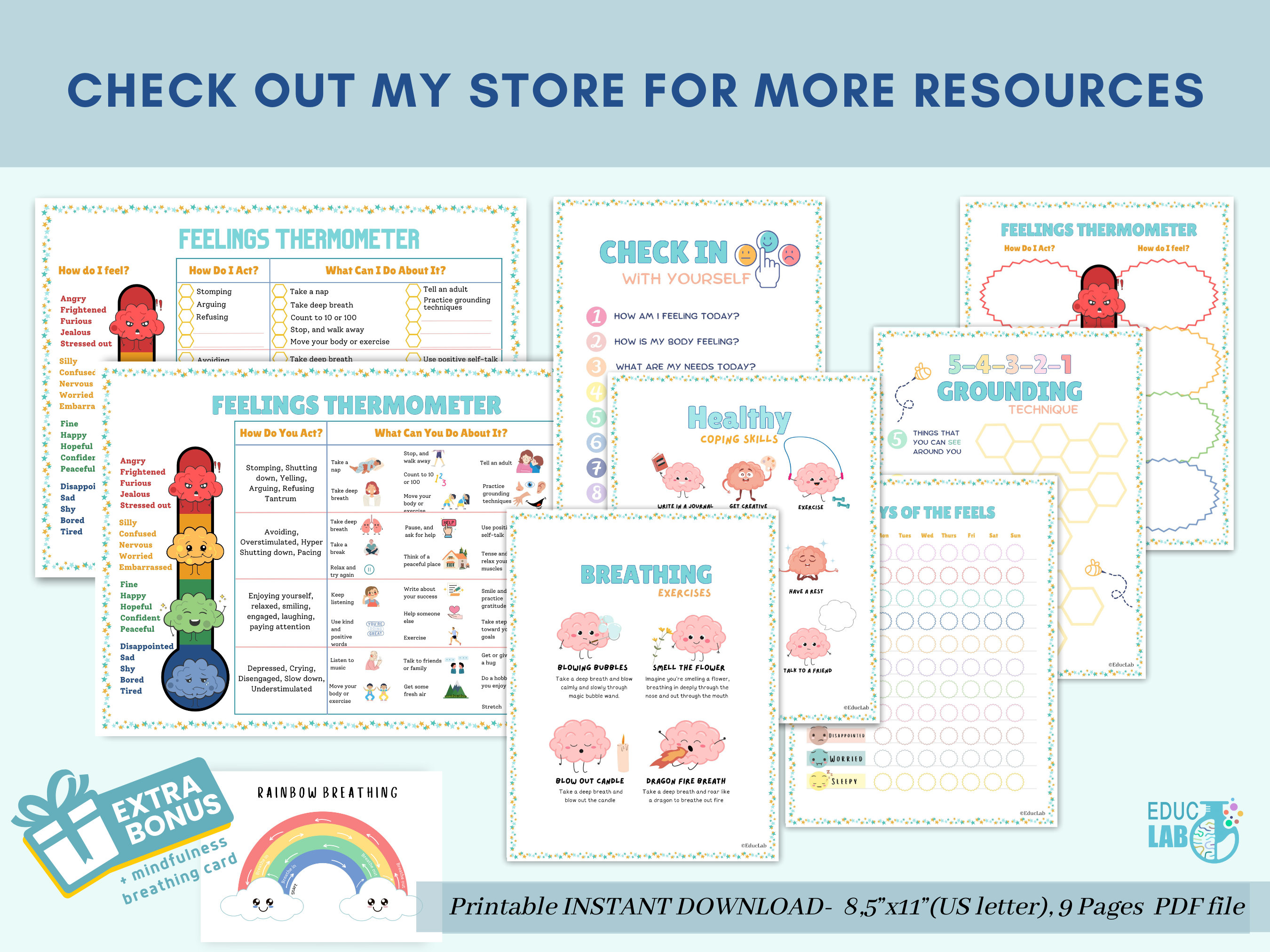 56 Coping Skills Cards for Kids & Teens. Coping Strategies Children ...