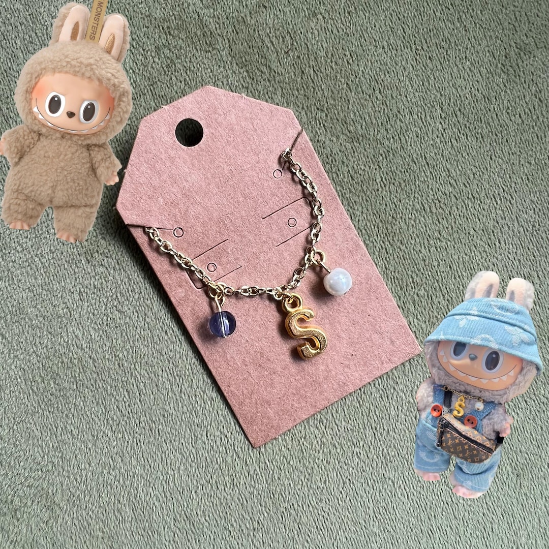 Mini Custom Charm Necklace for Labubu Dolls – Mini Doll Jewelry With ...