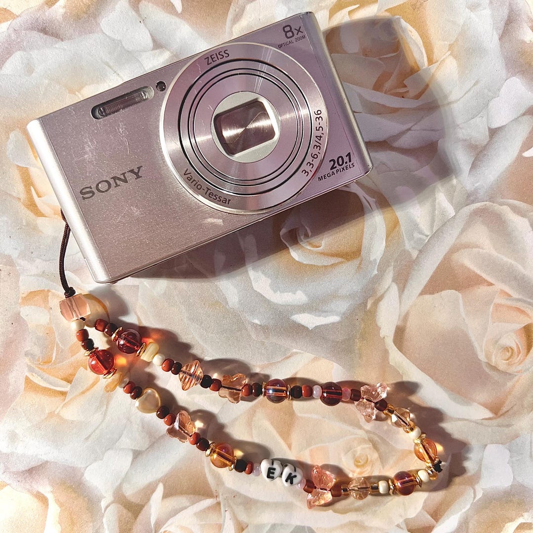 Personalized Beaded Wrist Strap or Phone Strap or Camera Strap Made for ...