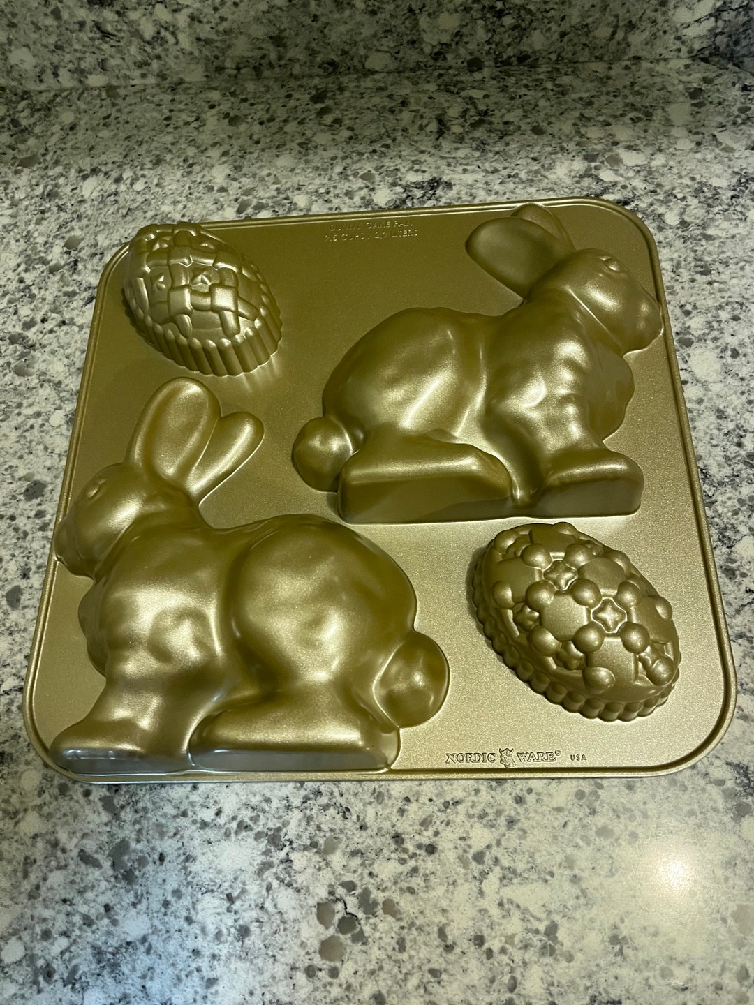 Nordic Ware 3D Easter Bunny and Egg Cake Pan - Etsy