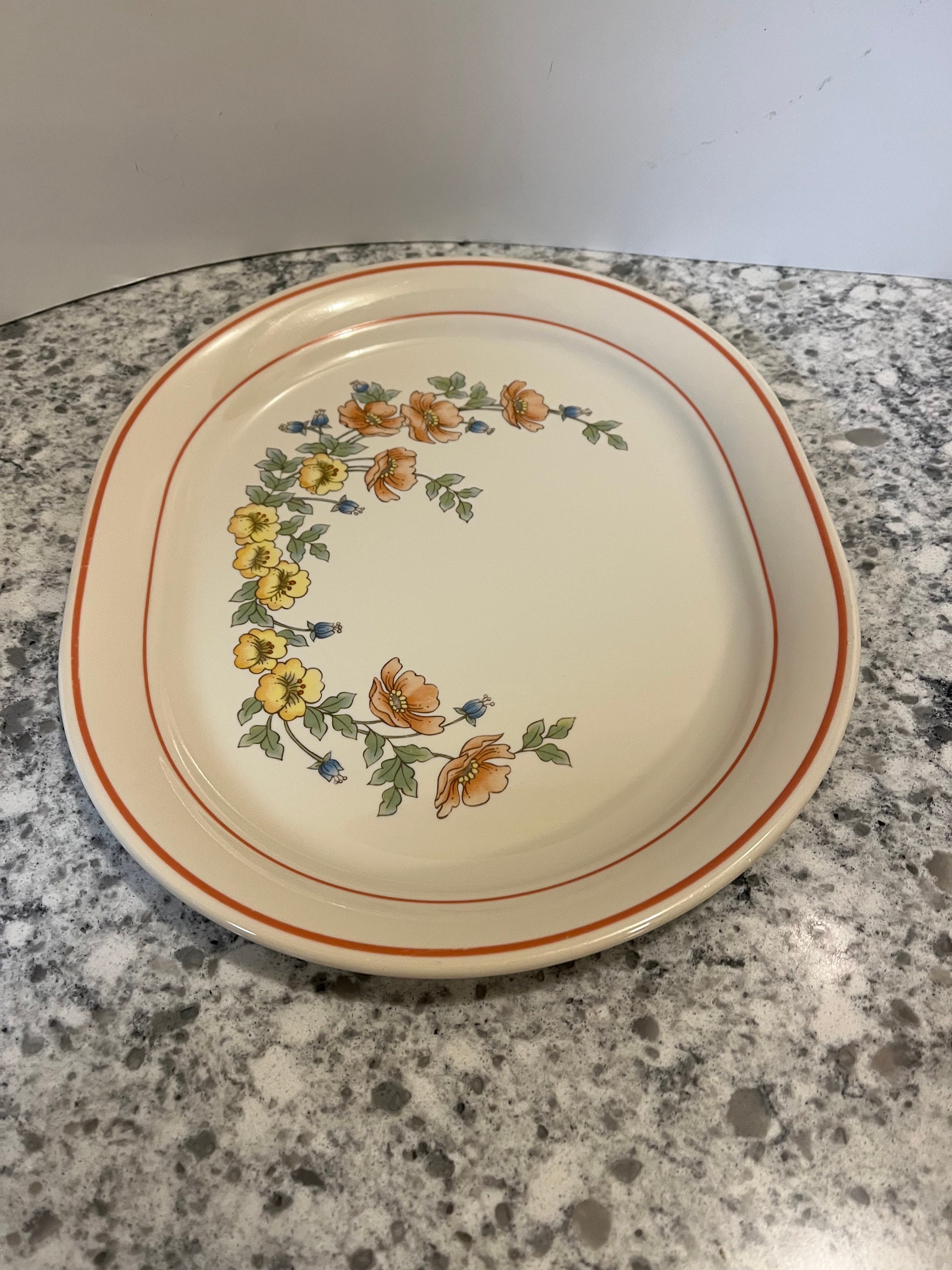 Corelle Cornerstone Royal Garden Oval Serving Platter - Etsy